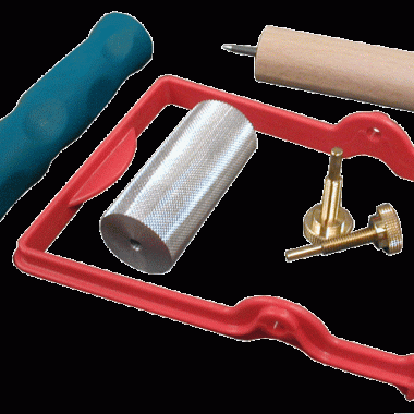 Pfohl 6″ glue applicator replacement parts 150mm (6″) knurled aluminum ...